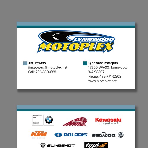 Business Card Design for Powersports Dealership | Business card contest