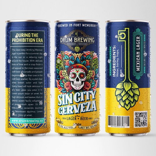 Designs | Drum Brewing Cerveza Can Design | Product label contest