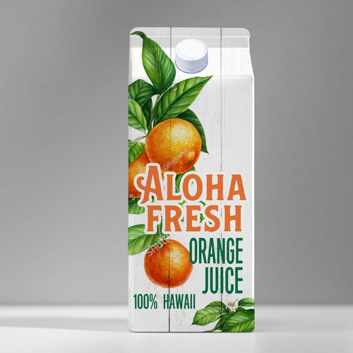 Designs | ALOHA FRESH JUICE & TEA | Product packaging contest
