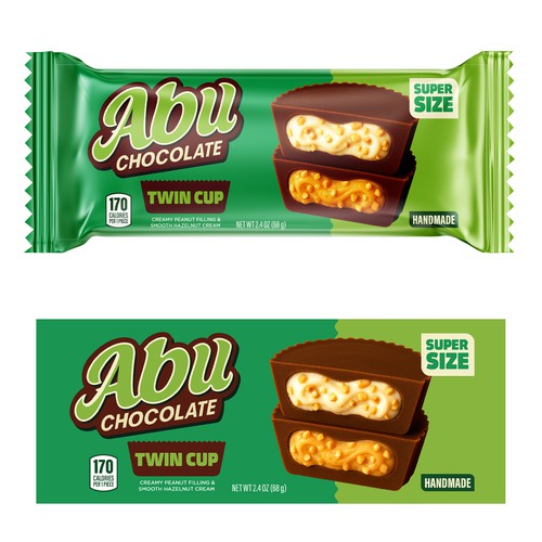 Abu chocolate twin cups | Product packaging contest | 99designs