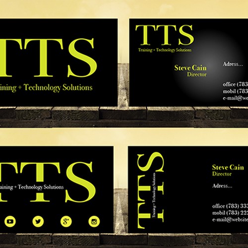 TTS = New Training + Technology Solutions company that need fresh bold ...