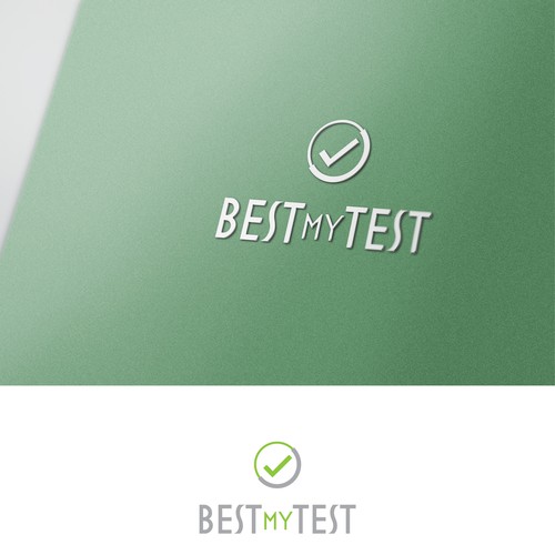 Create a professionally creative, educational logo for BestMyTest (We ...