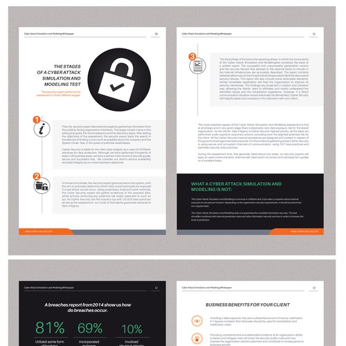 Designs | Design an amazing brochure (White Paper) for Cipher Security ...