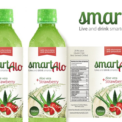 **Urgent - Help Needed!" New Smart ALO Drink Label Design Needed ...