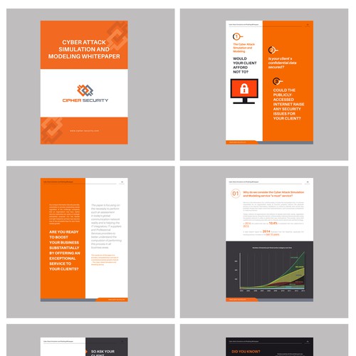 Designs | Design an amazing brochure (White Paper) for Cipher Security ...