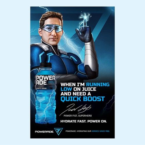 Designs | Design a Superhero/Powerade Advertisement | Poster contest