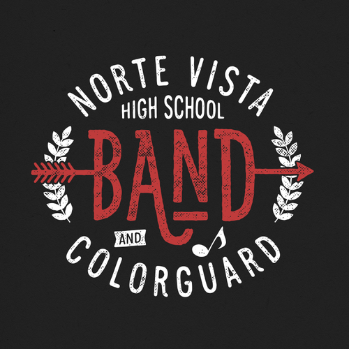 Design an eye catching shirt for my high school band and color guard ...