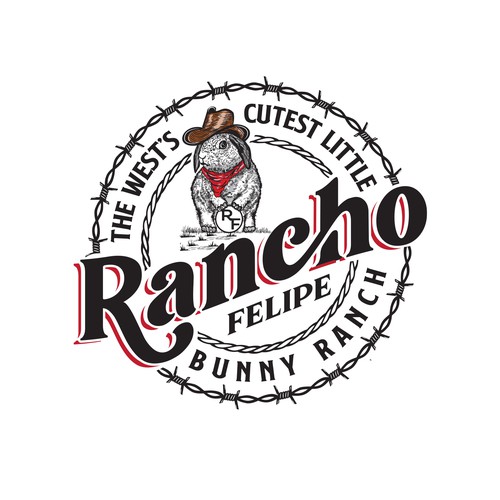 Designs | Rustic/western Bunny Ranch Logo for a small ranch in Northern ...