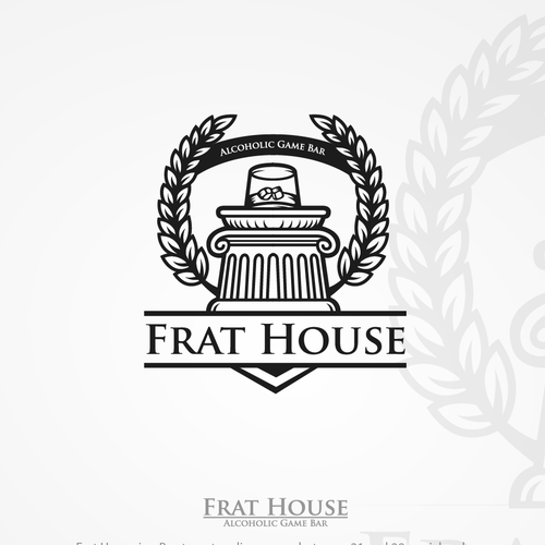 Logo: Frat House // Alcoholic Game Bar | Logo design contest