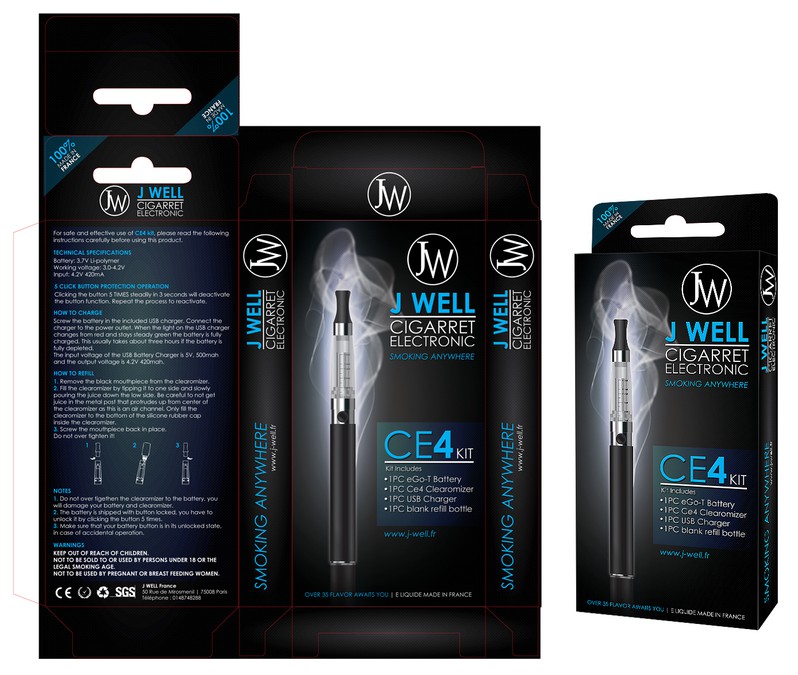 Need packaging for a e-cigarette brand called J WELL | Product ...