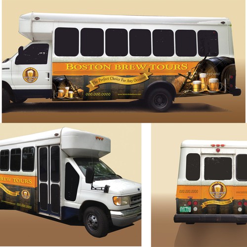 Brewery Tour Shuttle Bus Vehicle Graphics - Have your vehicle graphics ...