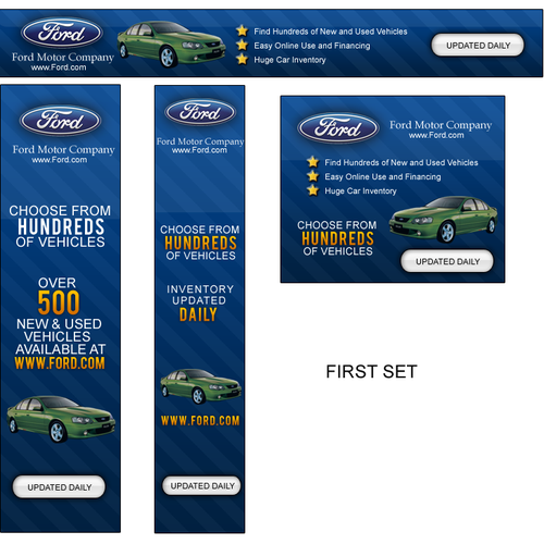 Designs | Set of Three Layered Banner Template Groups | Banner ad contest