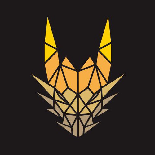 Dragon's face in low poly style | Logo design contest