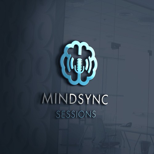 Create a podcast logo for MindSync Sessions | Logo & social media pack ...