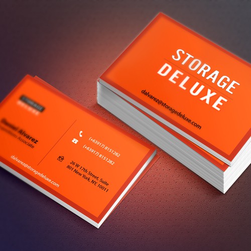 Business card designs for Storage Deluxe | Business card contest