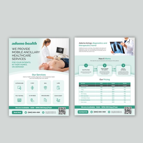 Designs | Design a beautiful one-pager for a health tech startup ...