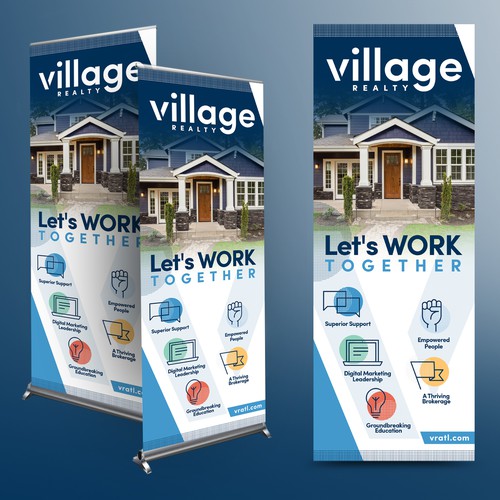 Create a pop-up banner for Village Realty | Signage contest