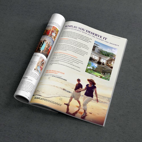 Single page magazine AD | Magazine cover contest