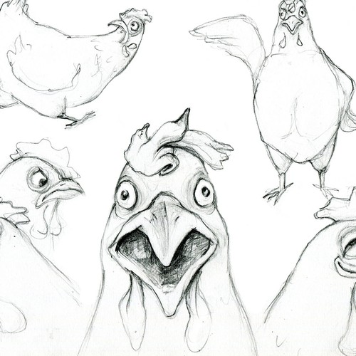 Web startup needs Cartoon Chicken Model Sheet | キャラクター・マスコットコンペ