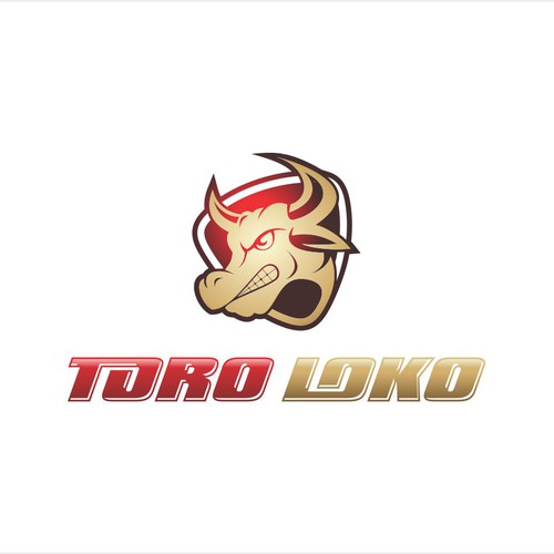 Surpass red bull logo with a creative and funny TORO LOKO energy drink ...