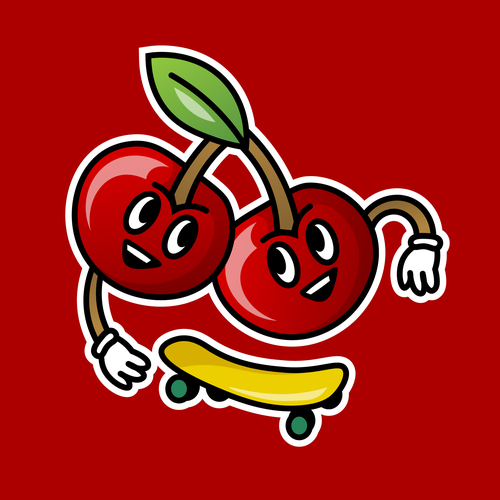 Designs | I need a mascot based on my logo made up of cherries ...