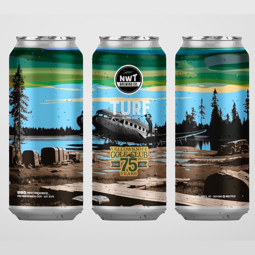 Designs | Beer can label for a collaboration beer with a golf course ...