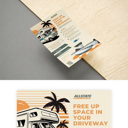 Designs | Single page flyer advertising RV and Boat storage | Postcard ...