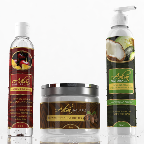 Update and clean up current label designs for Adiva Naturals Products ...