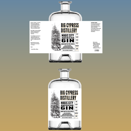 Label for craft Whiskey or Gin bottle | Product label contest