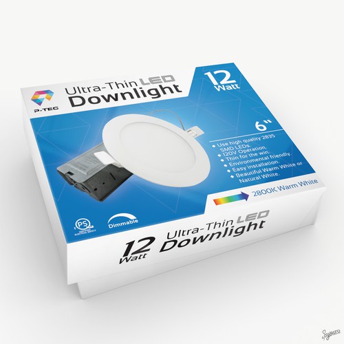 Designs | Package design for an Ultra-Thin LED Downlight | Product ...