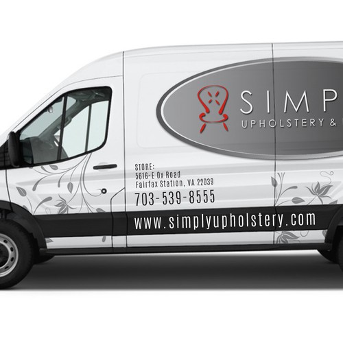 2015 Ford Transit-250 Partial Wrap for an Upholstery Shop | Car, truck ...