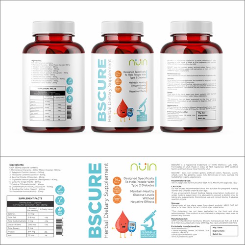 Designs | Design Premium label for Type 2 Diabetes Herbal Supplement ...
