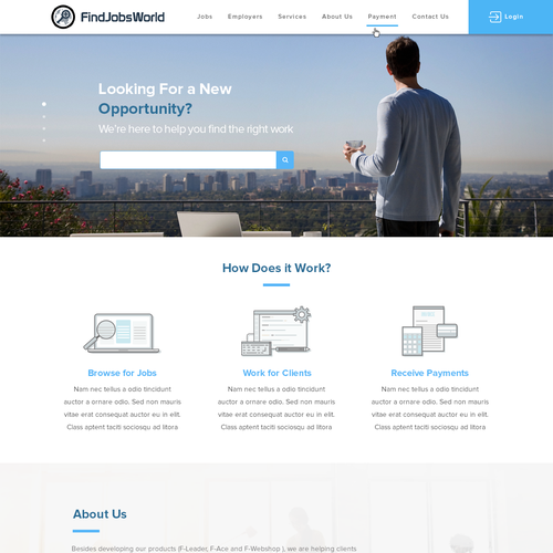 New Website for Job Seekers | Web page design contest