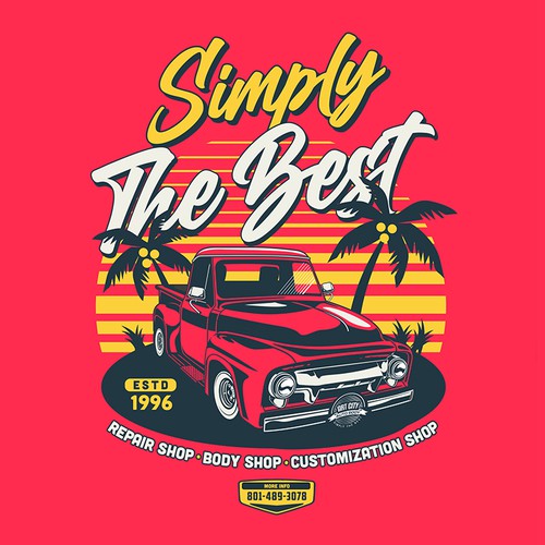 Designs | fun, hip, eye-catching T shirt for an AUTO BODY SHOP | T ...