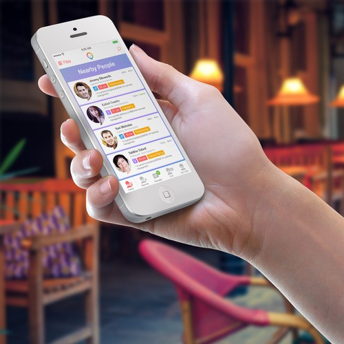 UI Solutions for a Fun & Contemporary Mobile Social App! | App design ...