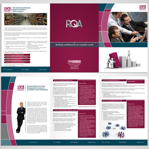 Designs | New Brochure Design for RQA Product Risk Institute | Print or ...