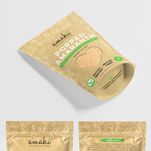 Designs | Design a stand-up pouch for a natural, healthy, superfood ...