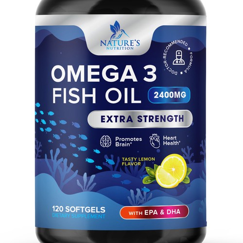 Designs | Natural Fish Oil Supplement Design Needed for Nature's ...