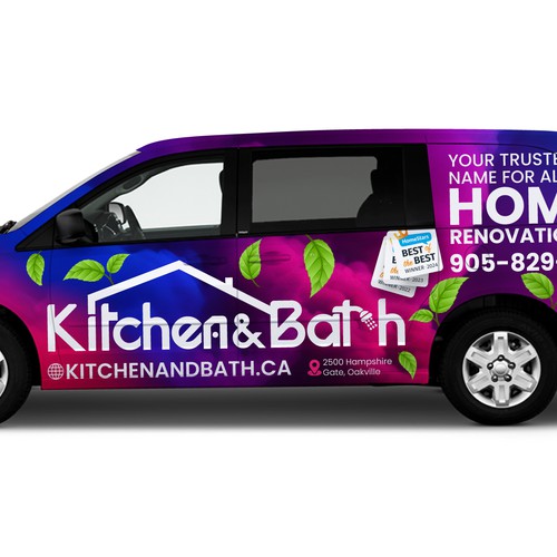 Designs | Kitchen and Bath Car Wrap | Car, truck or van wrap contest