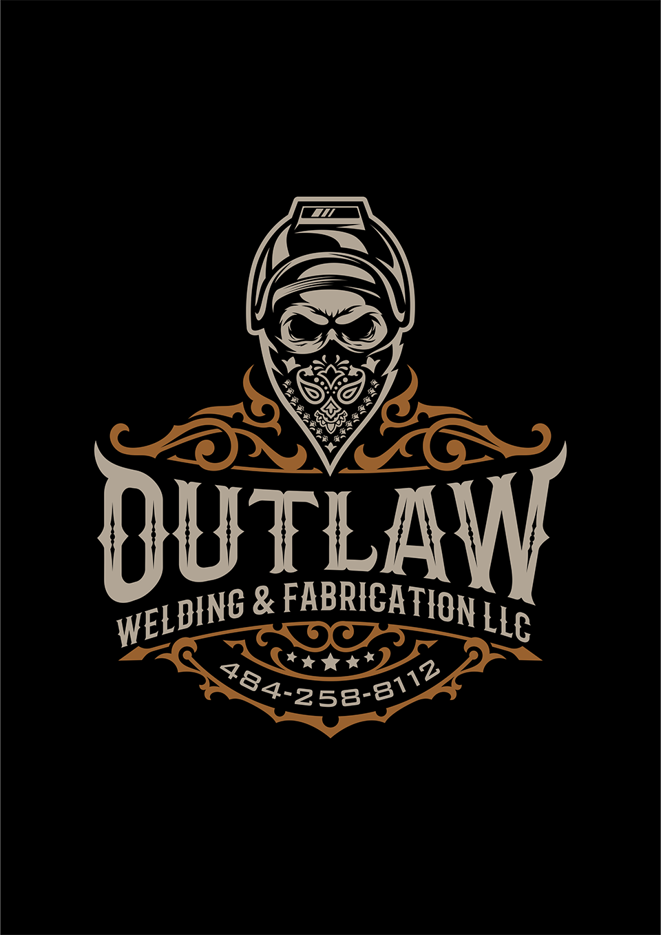 Outlaw Worldwide Logo Holographic Sticker Outlaw Welding Worldwide