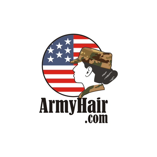 Create a powerful, military-style logo for Army Hair | Logo design contest