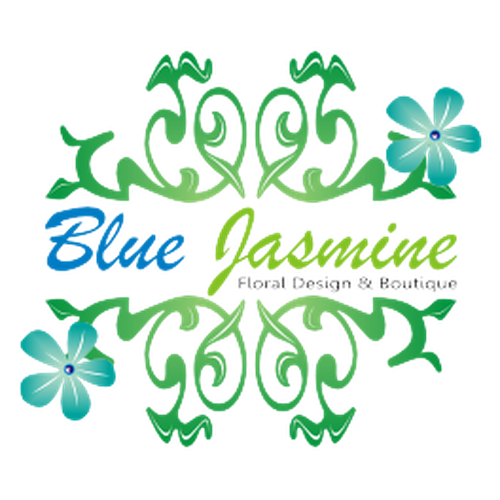 LOGO & BUSINESS CARD DESIGN FOR BLUE JASMINE LLC FLORAL DESIGN AND ...
