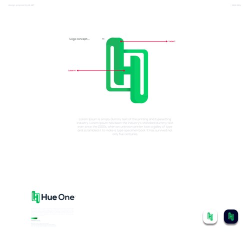 Designs | Modern Logo & Styleguide for Hue One | Logo & brand guide contest