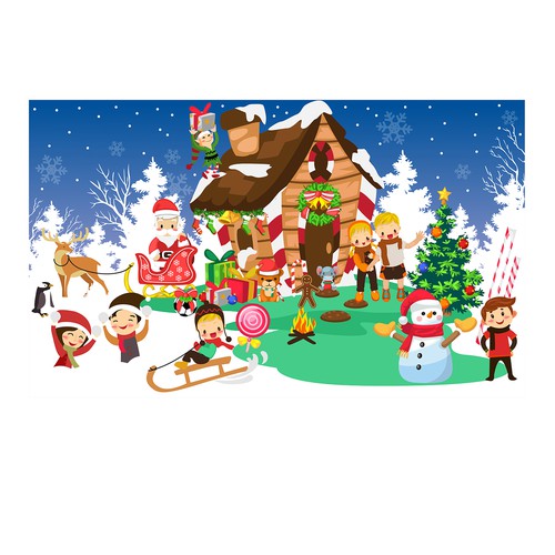 Picture of Christmas scene with moveable Christmas characters wanted ...