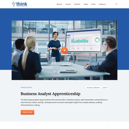 Designs | Website Design Expansion to be an Apprenticeship Training ...