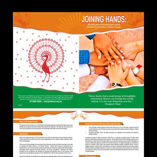 Graphic design for a booklet about Indian culture | Brochure contest