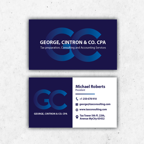 Designs | George, Cintron & Co. CPA - Business Card | Business card contest