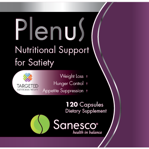 Create a new label for a satiety/hunger control supplement for Sanesco ...