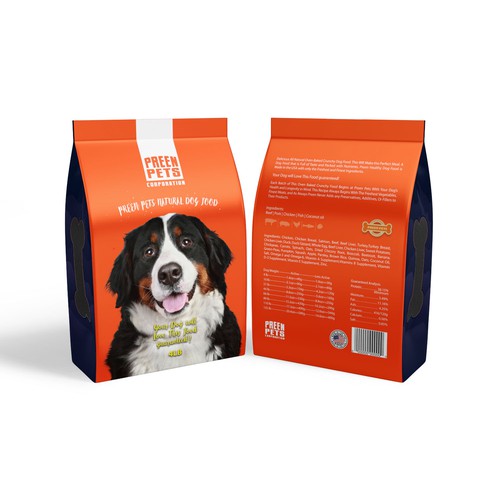 Preen Pets Natural Dog Food | Product packaging contest