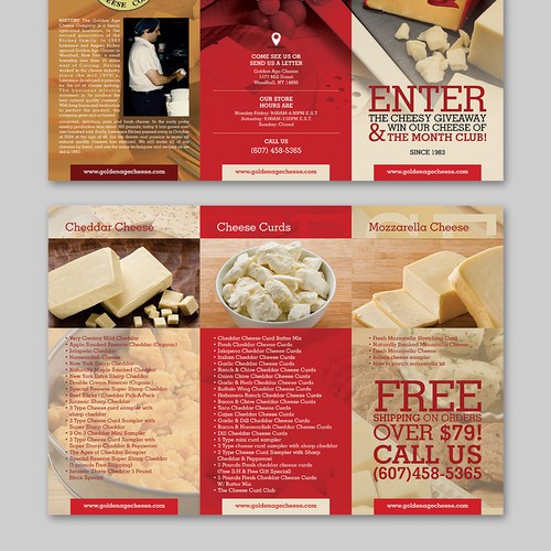 Create Brochure for Cheese Company | Brochure contest